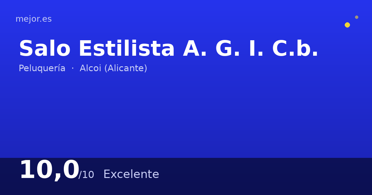 Salo Estilista A. G. I. C.b. de Alcoi - Mejor.es